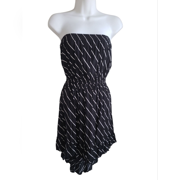 Cotton On | Dresses | Cotton On Black And White Strapless Sundress ...